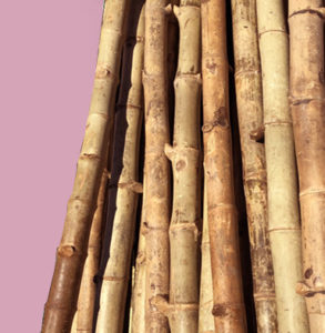 Bamboo Pole Half Round | Bamboo halve round pole