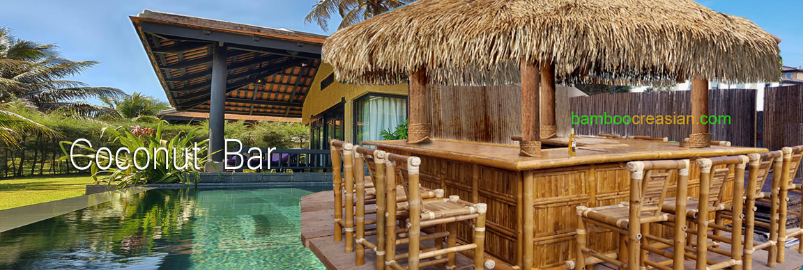 Bamboo Tiki Bar - Palm Hut Bar - BambooTiki Bar Custom